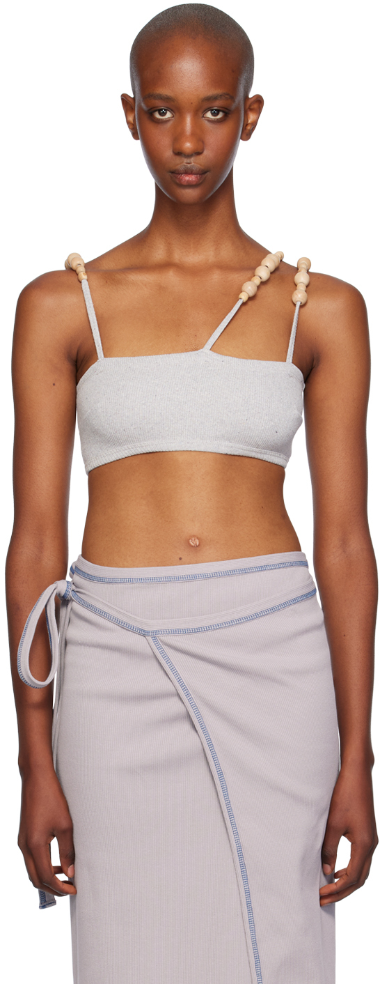 Baserange Gray Tav Bra In Grey Melange - 55% Off | Editorialist
